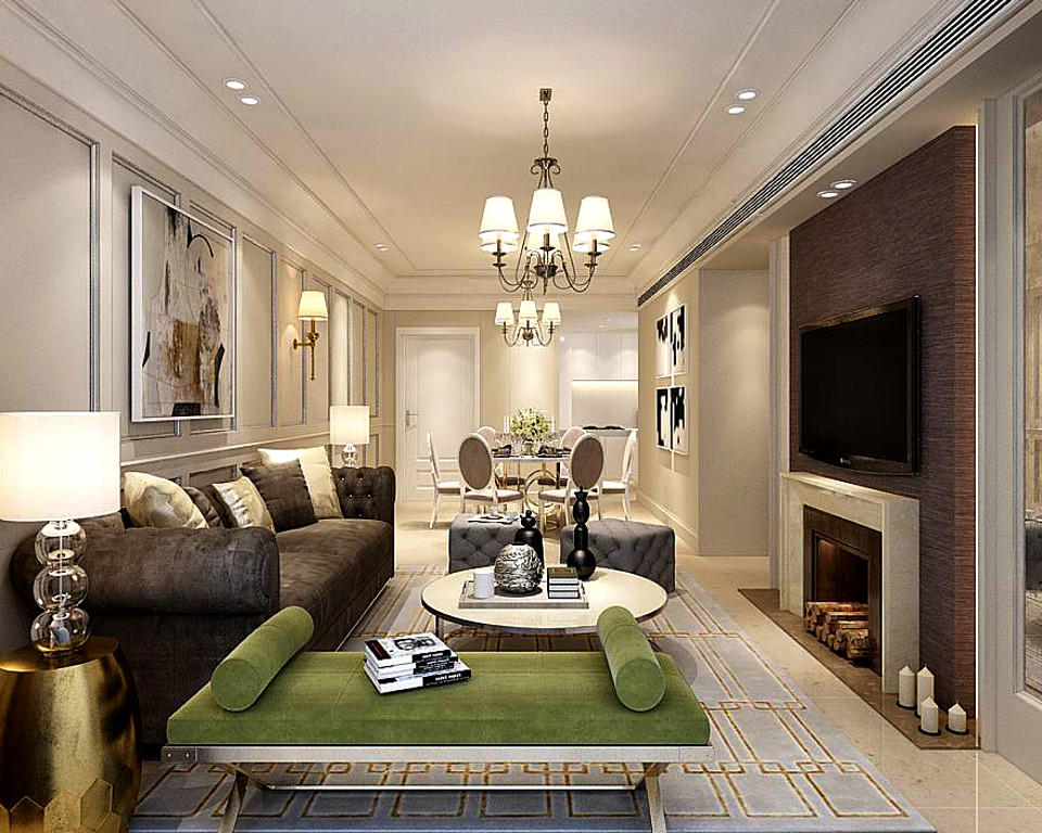 European-style living room design 52