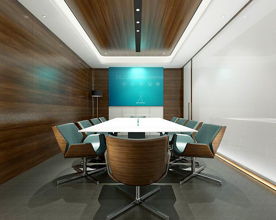 Conference room office reception hall 01