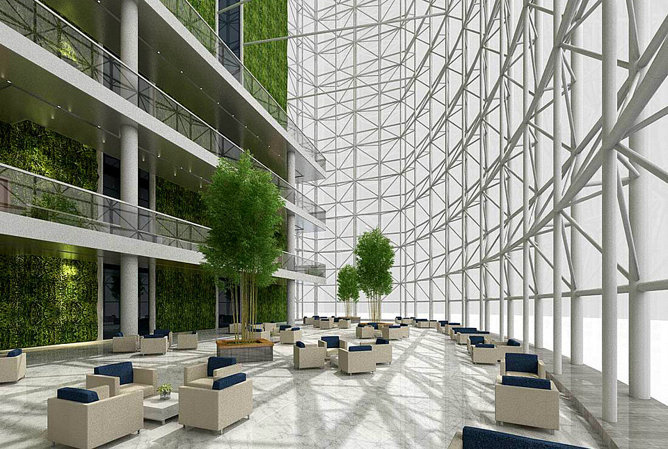 Office reception area meeting room 06