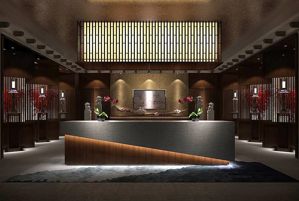 Hotel reception hall design complete 07