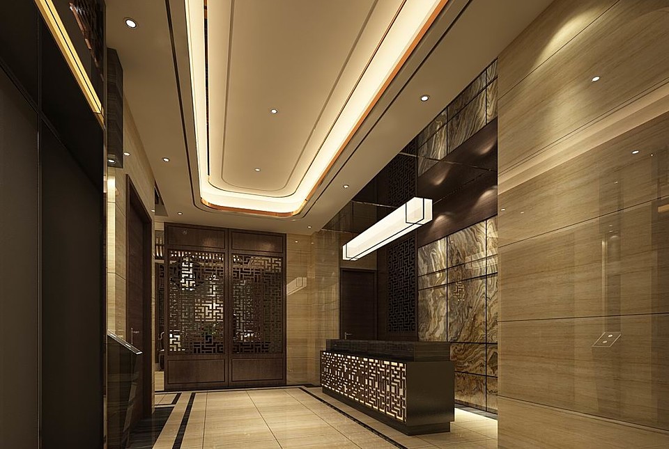 Hotel reception hall design complete 01