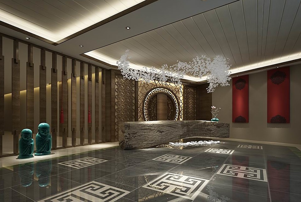 Hotel reception hall design complete 04