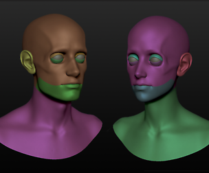 Anime Girl Head Base Mesh