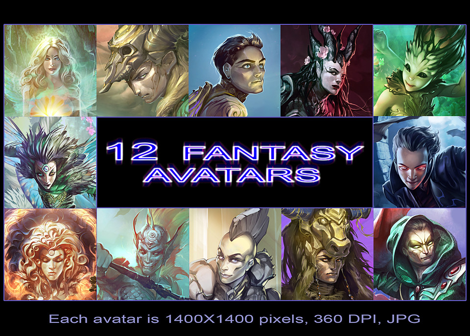 12 Fantasy Avatars