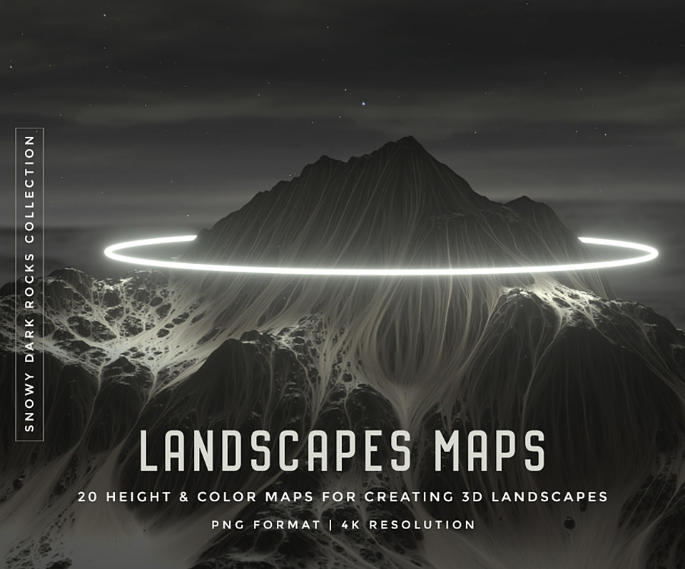 Set of 20 Landscapes Maps