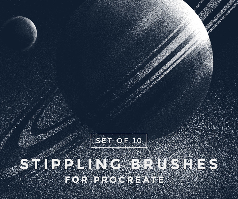 Stippling Procreate brushes