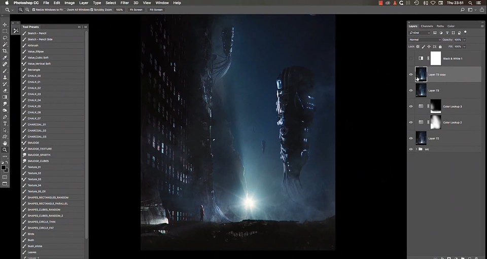 Ship design / concept art process