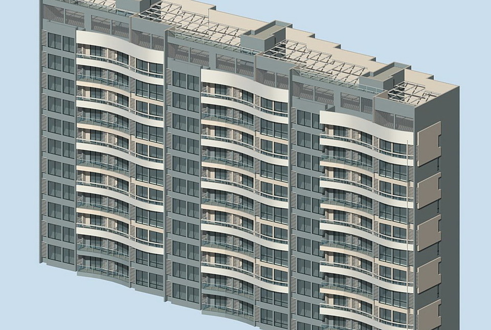 City office building architectural design 141