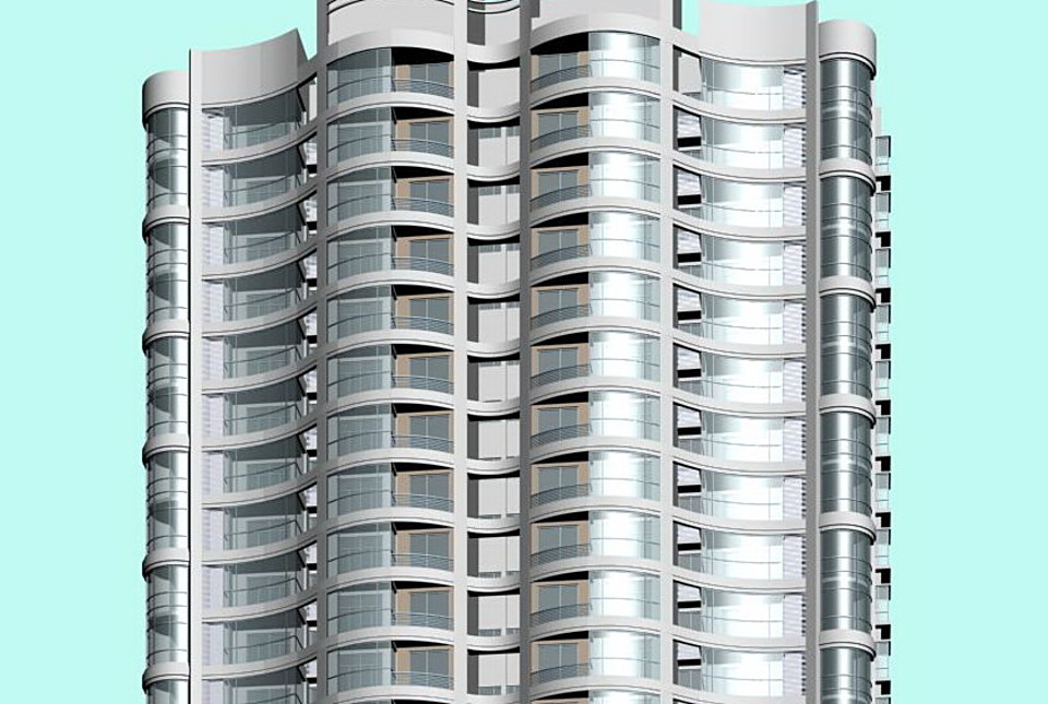 City office building architectural design 191