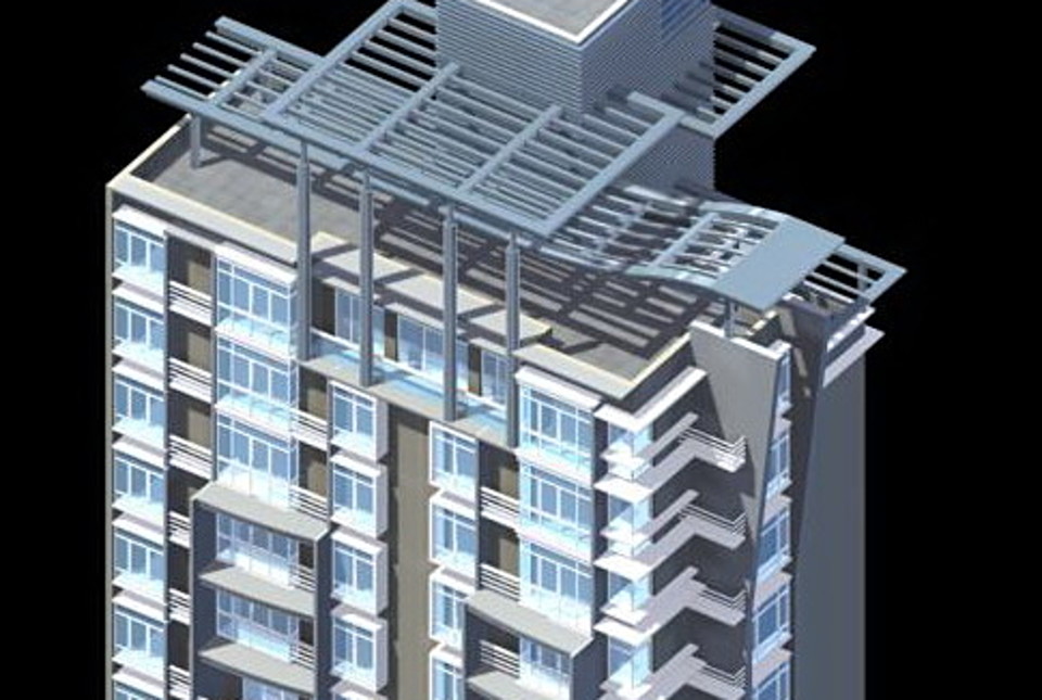 City office building architectural design 231