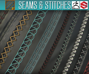 SIX FREE CLOTH AND FABRIC ALPHA MAPS