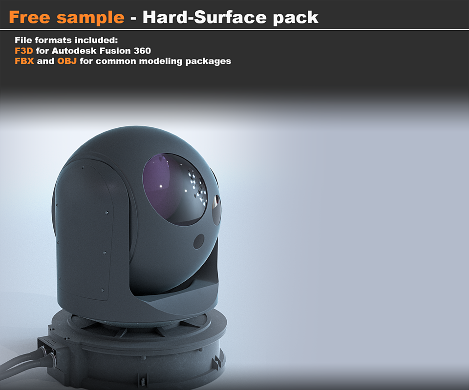 Free sample - Hard-surface model pack