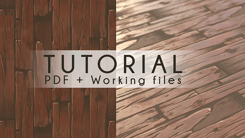 Tutorial wood planks hand-painted texture