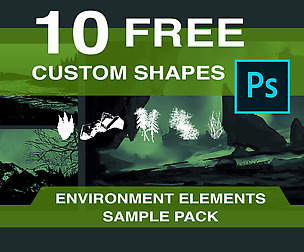 2100+Custom shapes Mega pack for Concept art