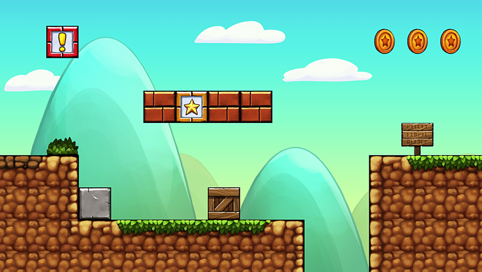 Handpainted 2D Platformer Tileset