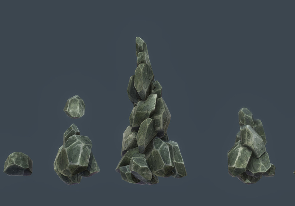 【TEXTURE】Modelling Low Poly Game Asset Rock