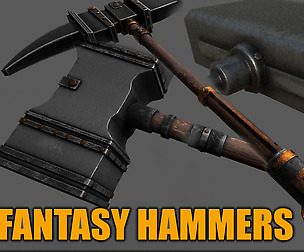 Hand-Painted Fantasy Hammers