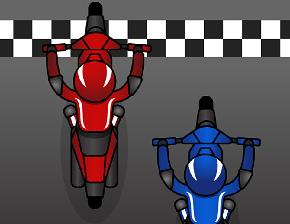2D Racing motorbike game character sprites