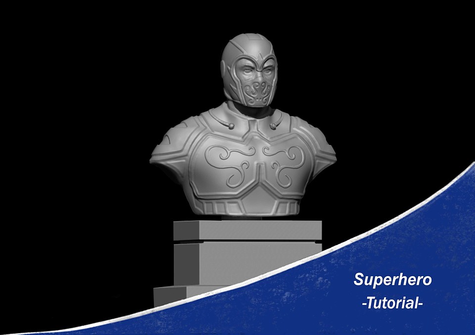 Superhero - Tutorial and 3D Model