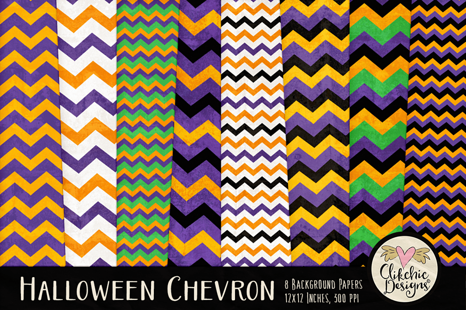Halloween Chevron Background Textures