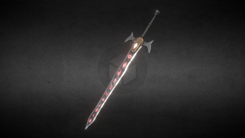 Fantasy Rune Sword PBR