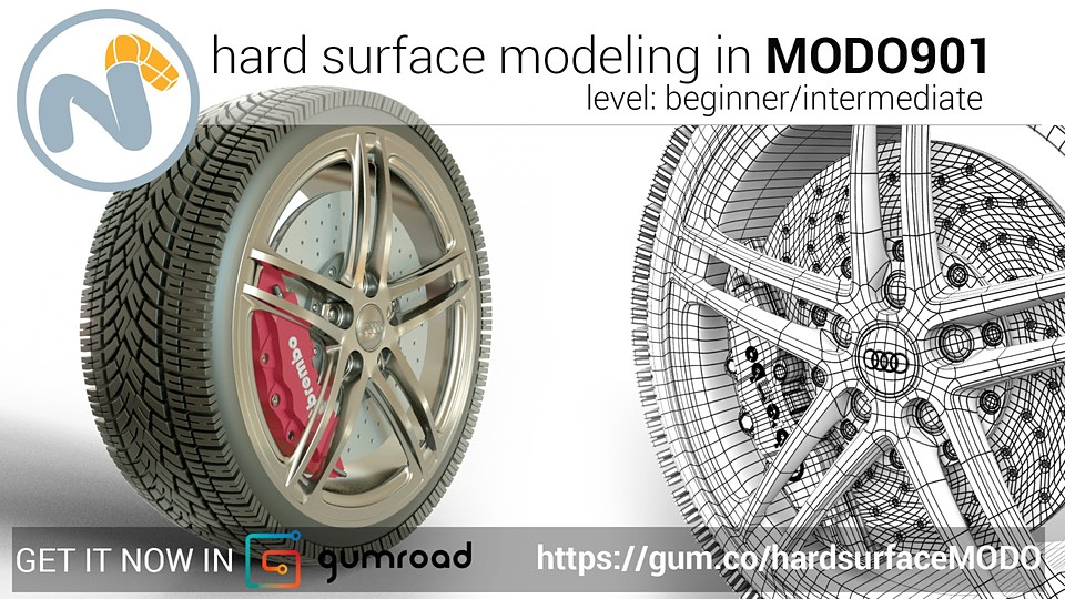 Hard surface modeling in MODO