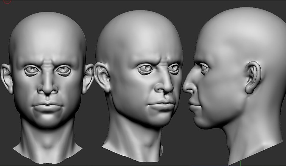 Male face base