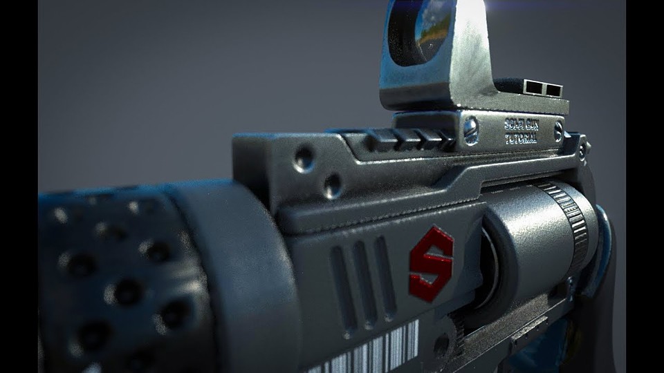 Hard Surface Handgun modeling in Zbrush
