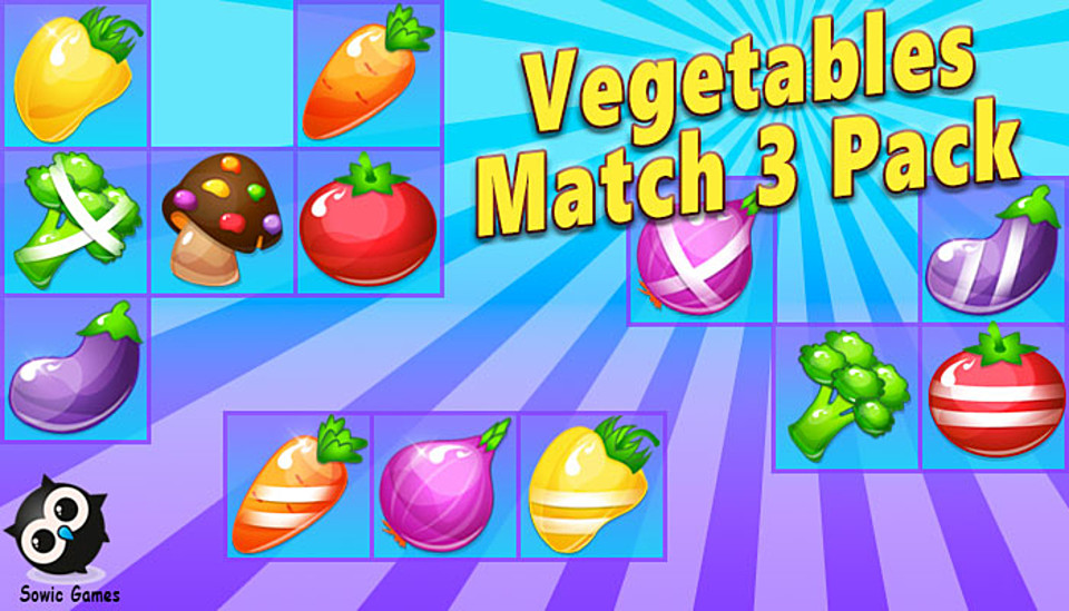 Vegetable Match 3 Pack