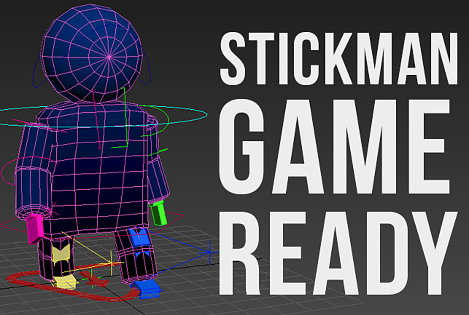 Low Poly Stickman VR / AR / Low-poly 3D model