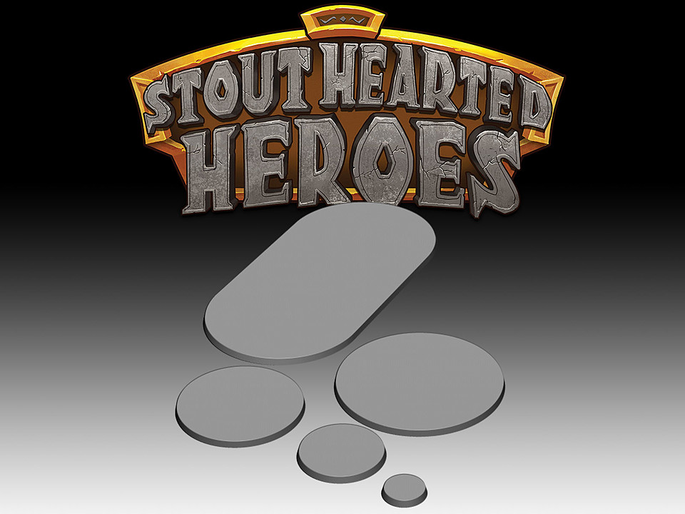 STOUT HEARTED HEROES - Miniature Bases