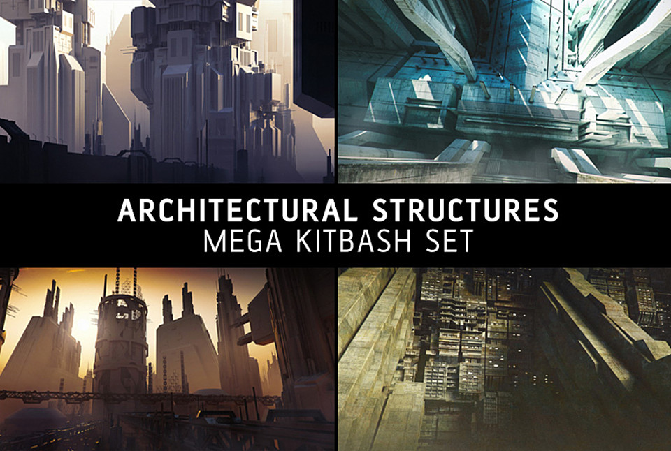 Architectural Structures Kitbash Set