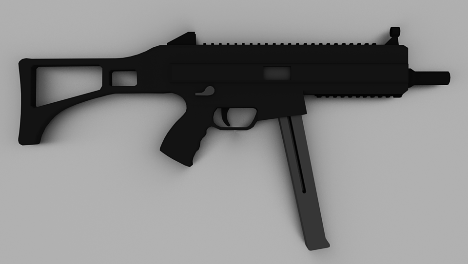 UMP-40 Low Poly
