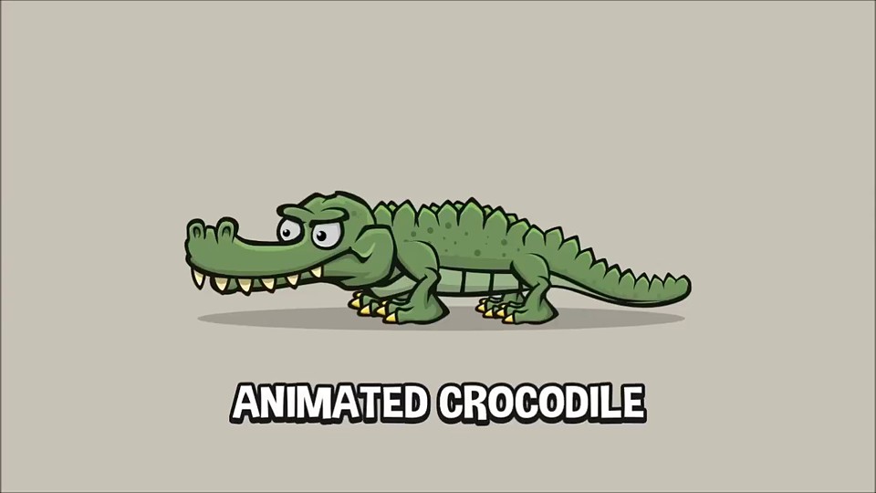 Animated crocodile