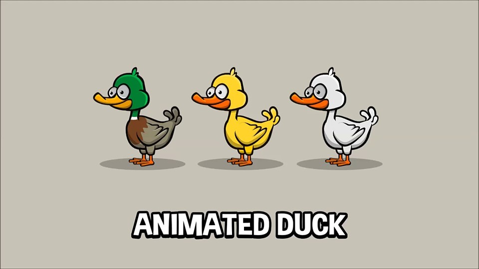 Animated duck