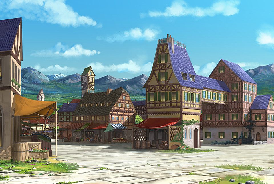 Quiet Town - Quality Parallax Background