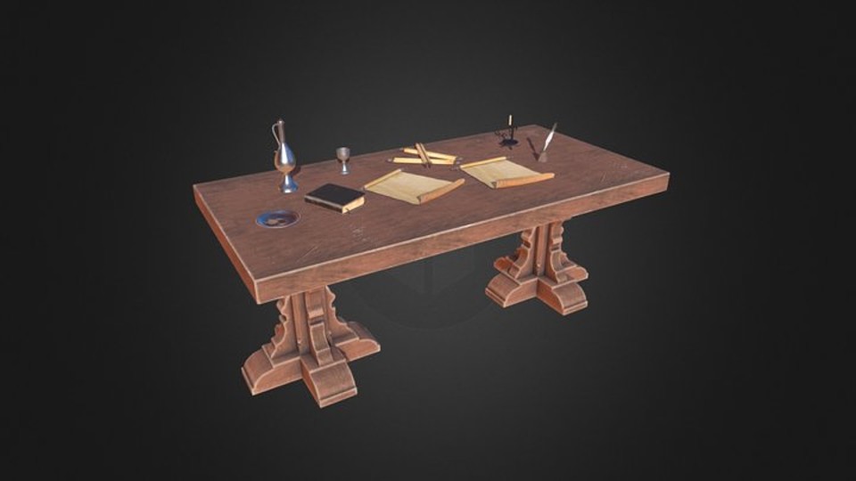 Medieval Table Setup