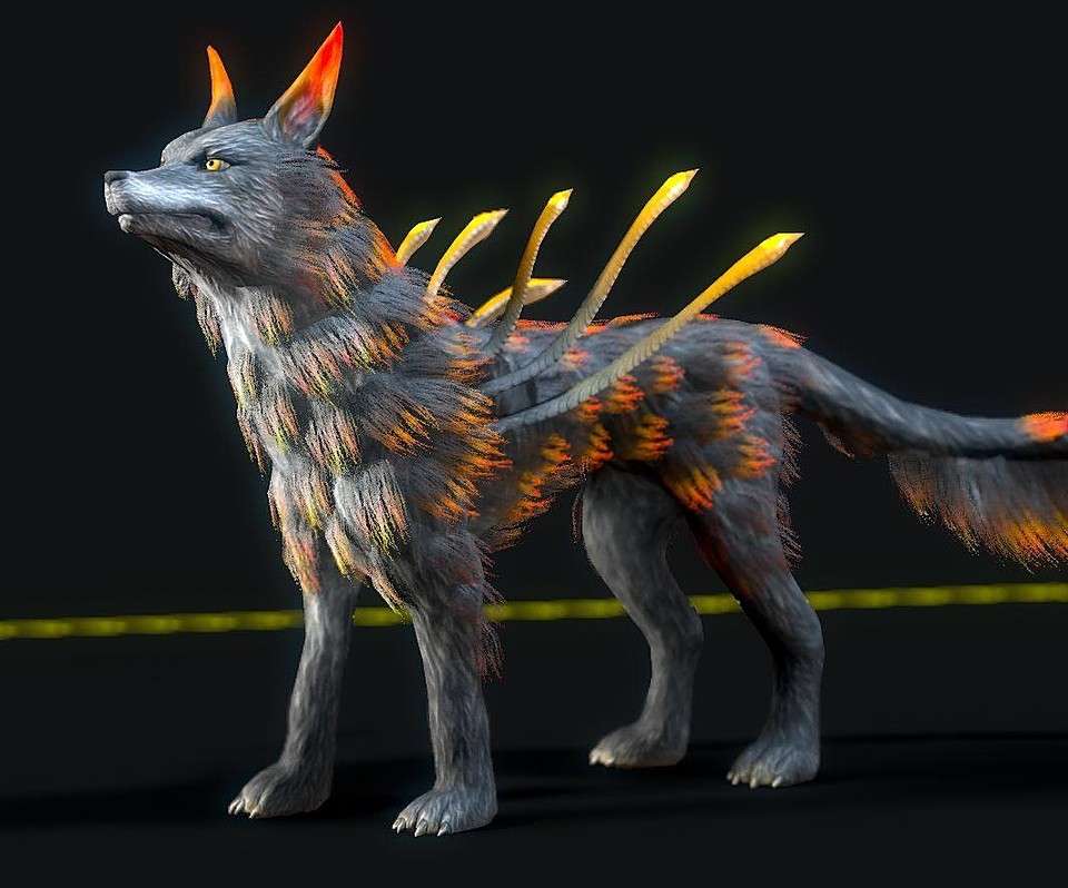 Fire Wolf Maya Rig