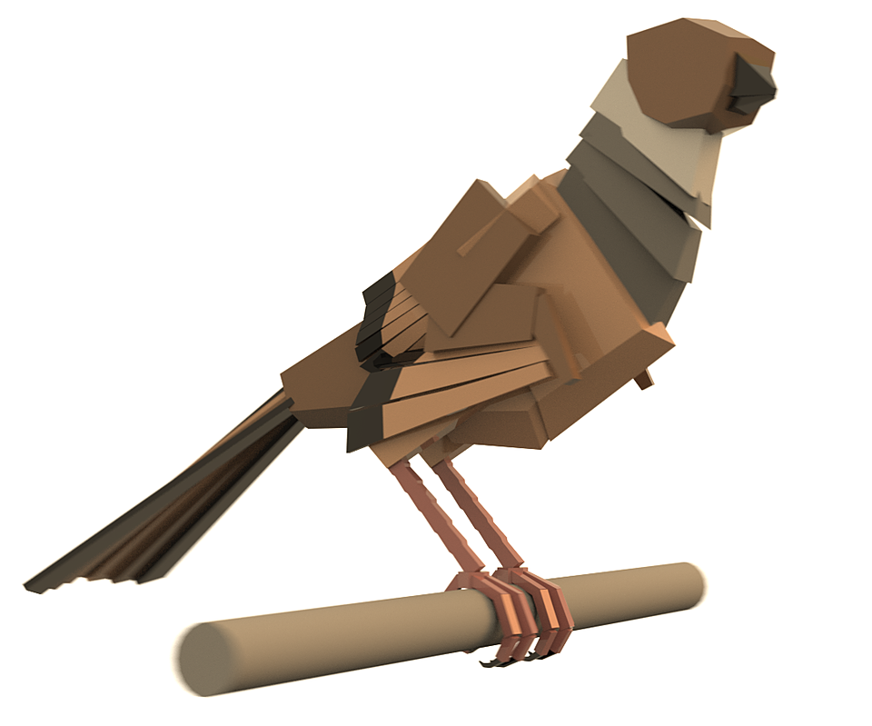 Boxy Bird Maya Rig