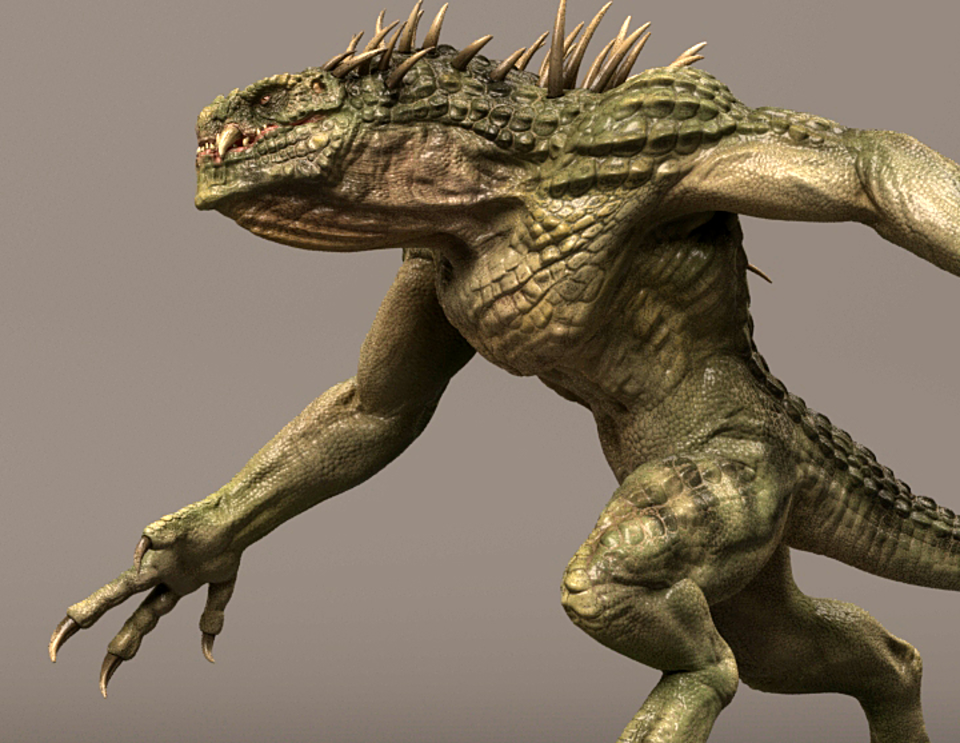 Dino beast creature Maya Rig