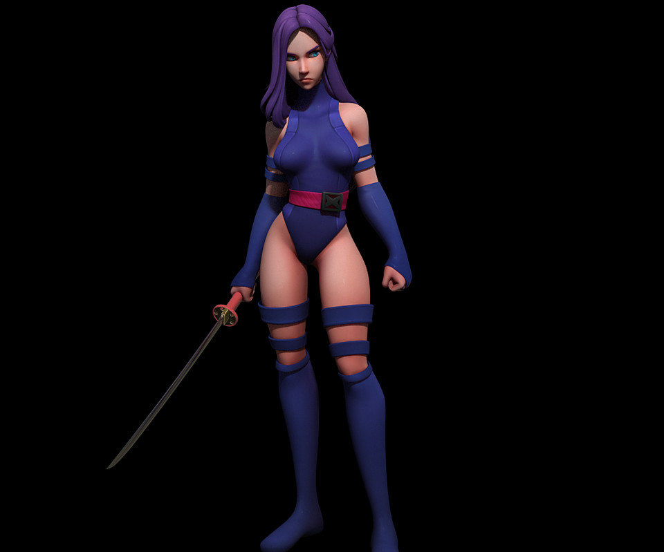 Psylocke Maya Rig