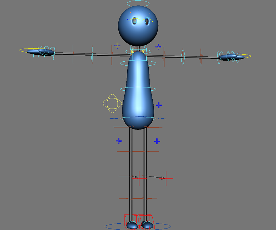 Stick Man (2) Maya Rig
