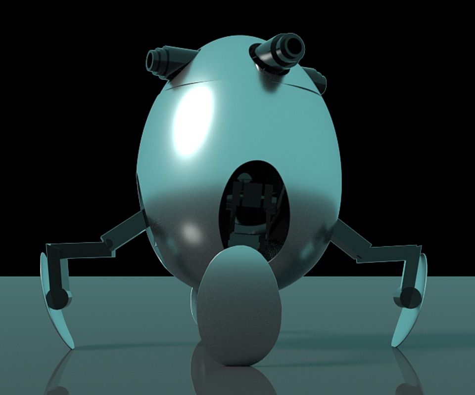 Walking Egg Bot Maya Rig