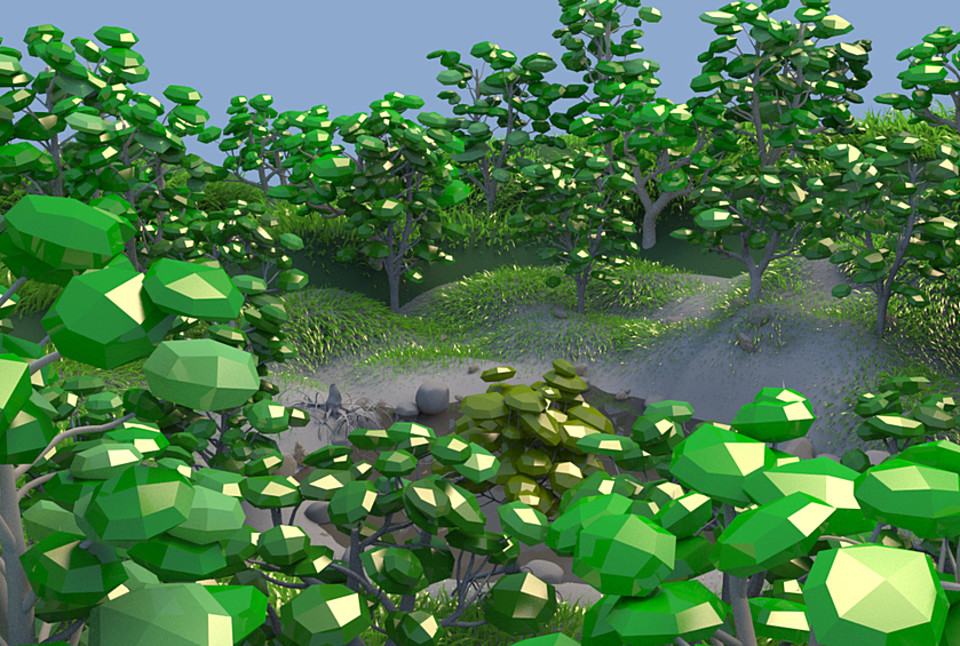 Stylized Forest Maya Environment