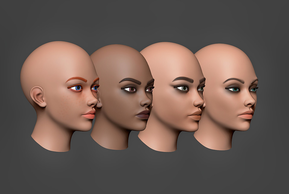 Woman Head Collection