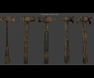 Medieval Hand Forged Wood Splitter