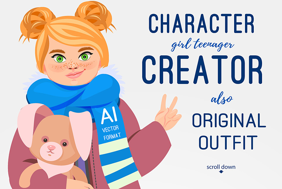 Girl teenager CHARACTER CREATOR (AI)