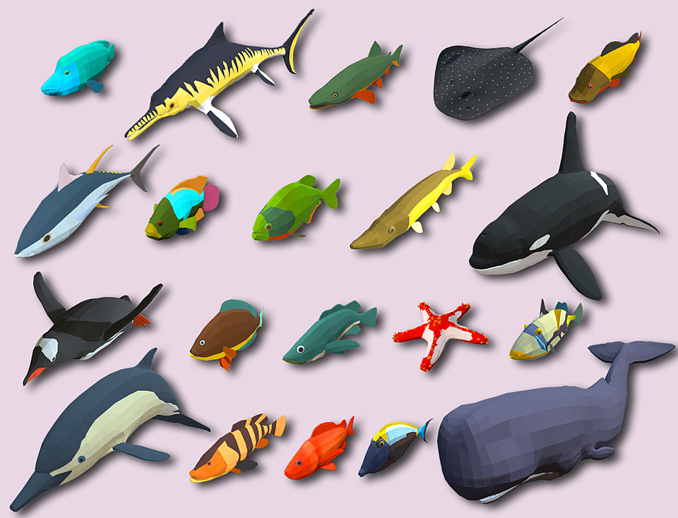 Fish Cartoon Collection Part 03 Animated