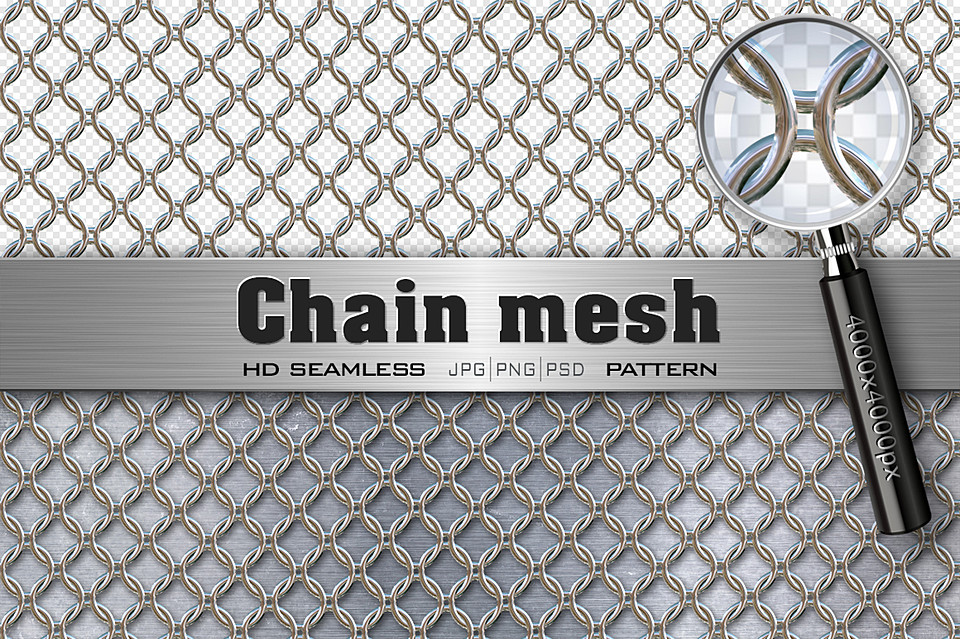 Chain Mesh Seamless HD Texture