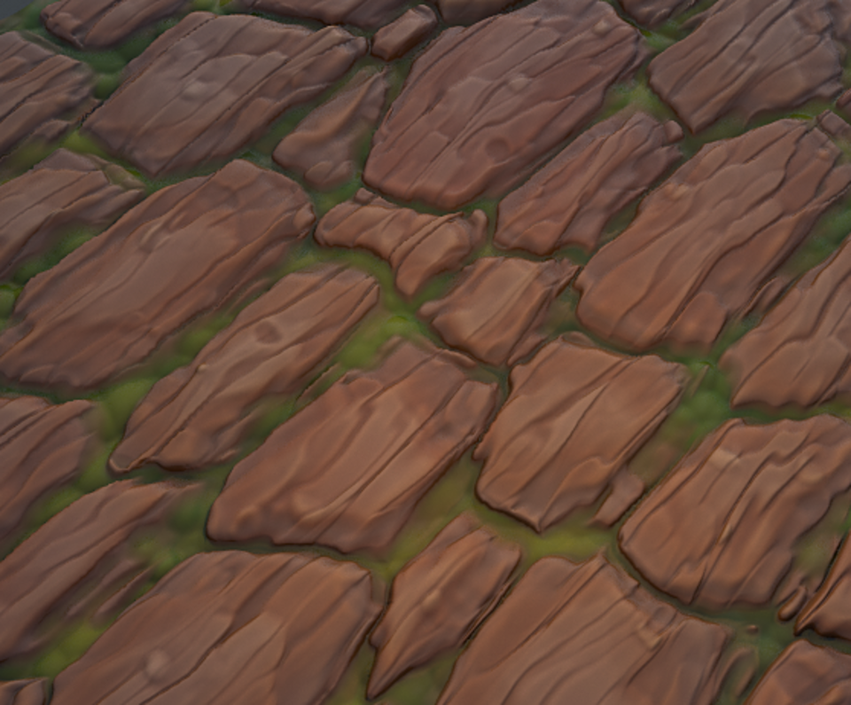Stylized Bark Material